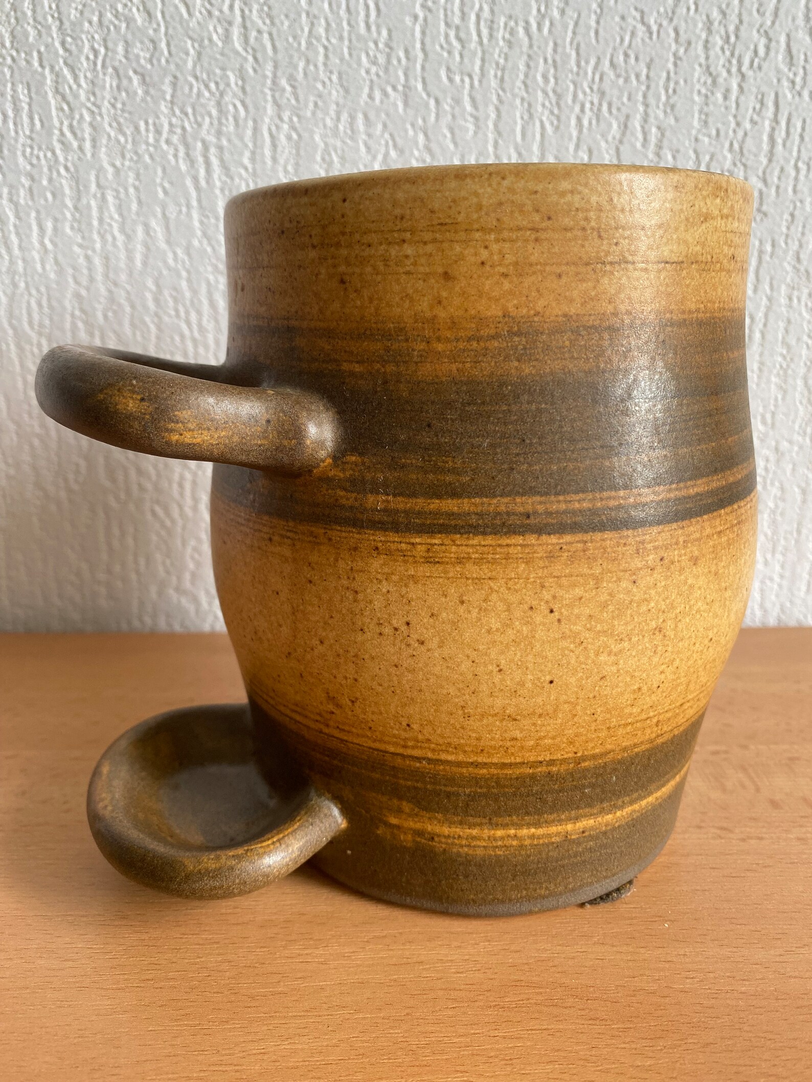 2 Antique French Longchamp Terracotta Pottery Jars/pitchers - One ...