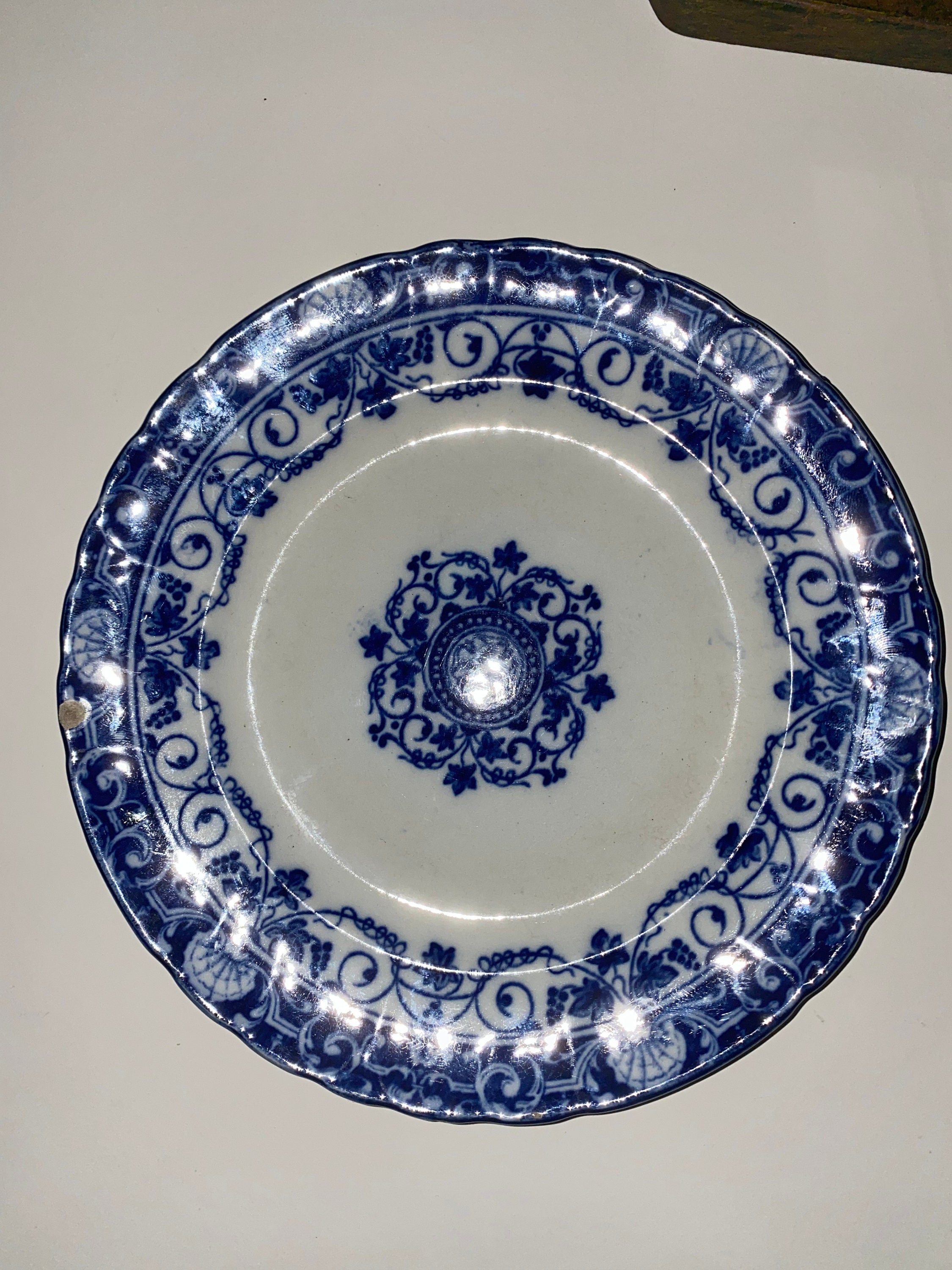 King LOUIS XV Serving Plate Jules Vieillards Porcelain Stoneware ...