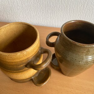 2 Antique French Longchamp Terracotta Pottery Jars/pitchers - One ...