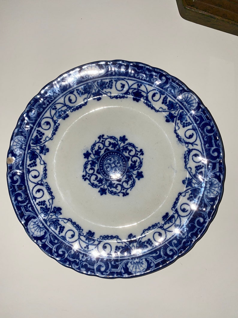 King LOUIS XV Serving Plate Jules Vieillards Porcelain Stoneware ...