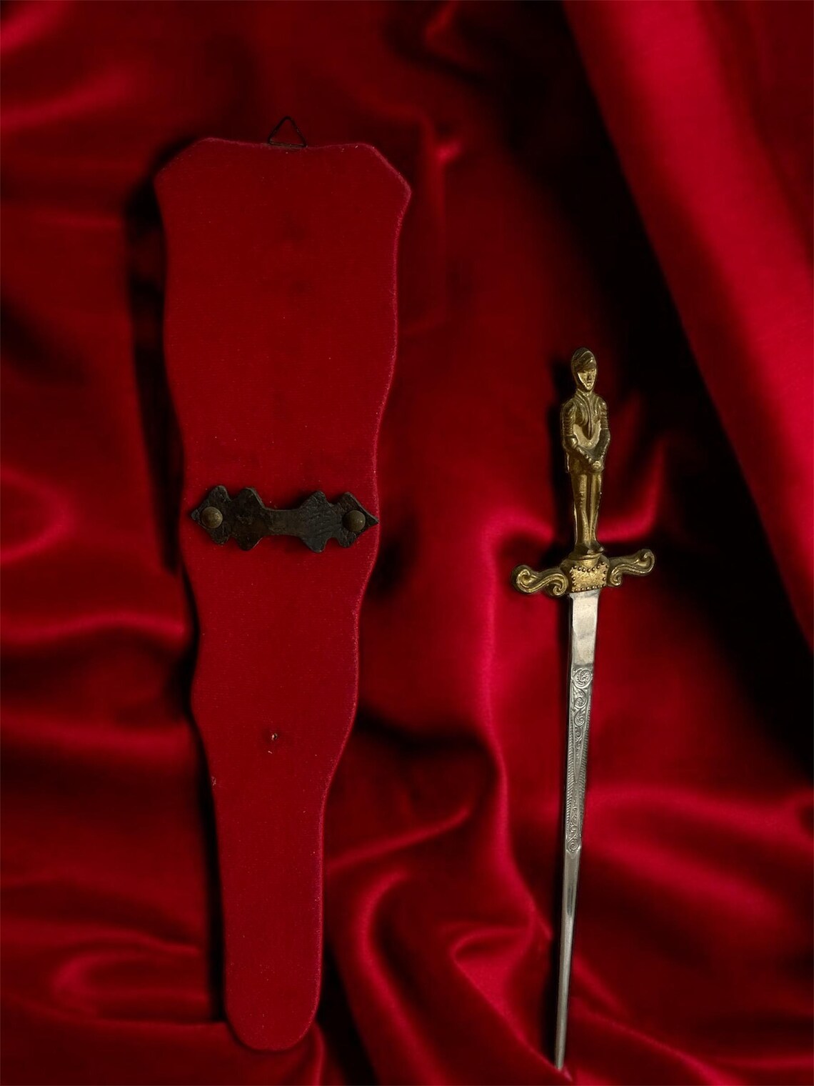 Antique Brass Medieval Knight Letter Opener – Collectible Desk ...