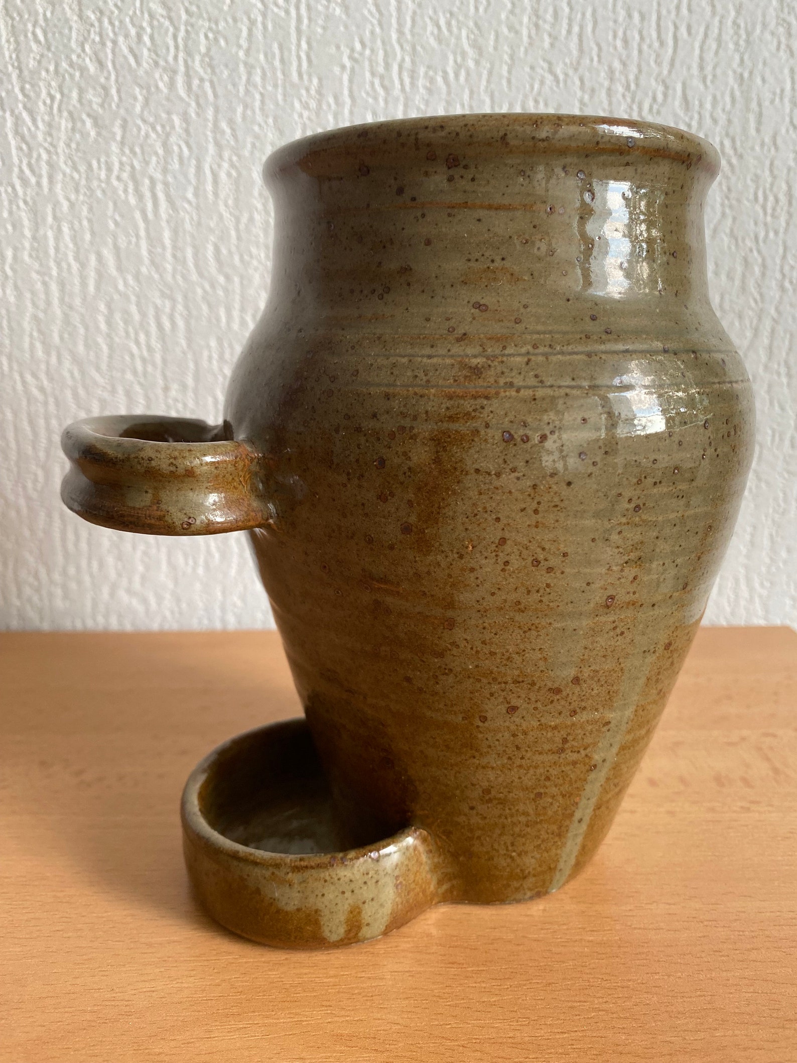 2 Antique French Longchamp Terracotta Pottery Jars/pitchers - One ...