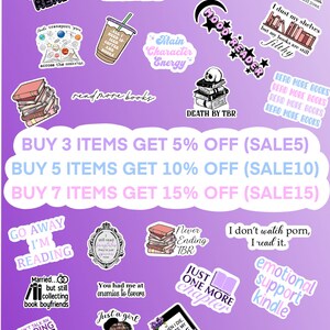 A Reader Lives a Thousand Lives, Stickers for Kindle/laptop, Book Lover ...