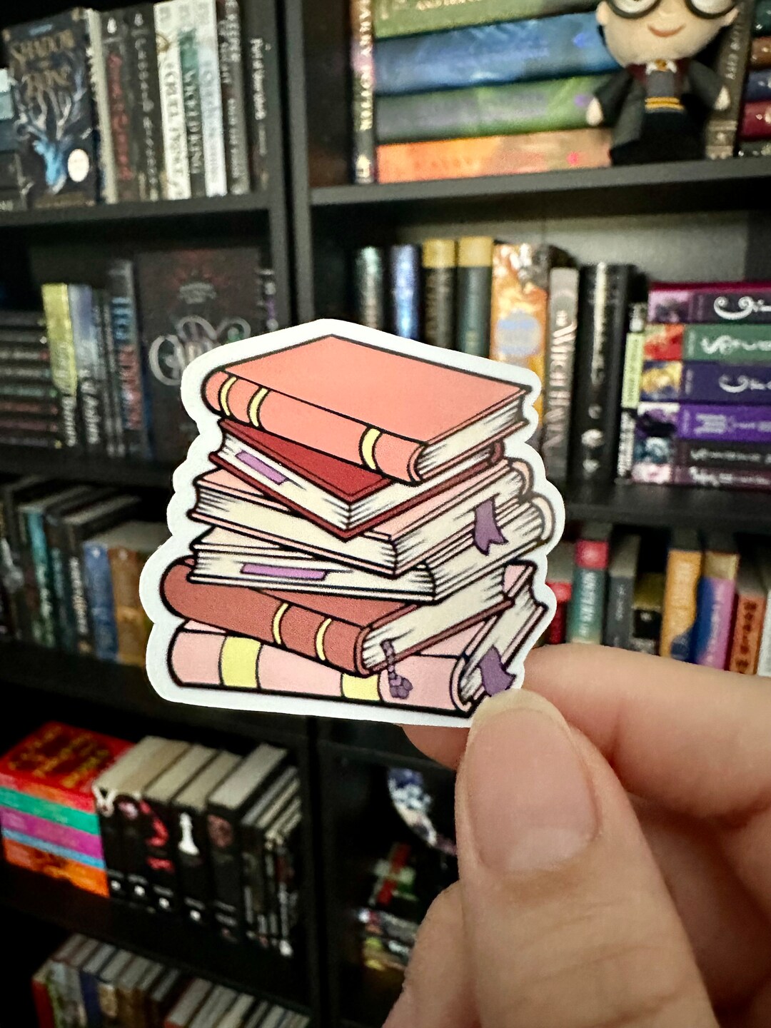 Stack of Books, Stickers for Kindle/laptop, Book Lover Gift, Water ...