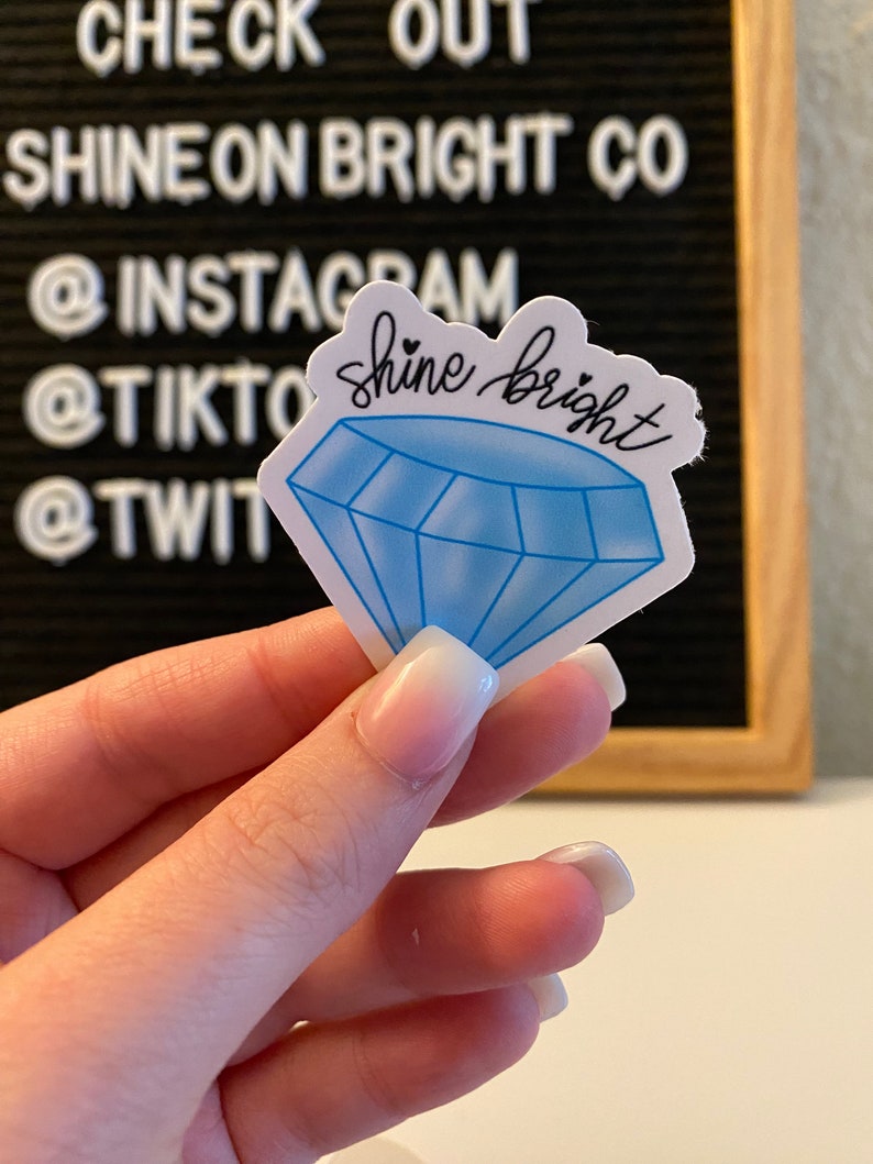 Shine Bright Sticker - Etsy