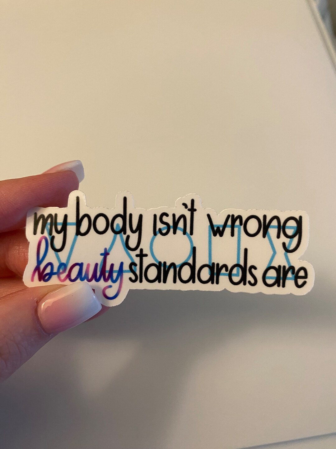 Body Positivity Mental Health Sticker - Etsy