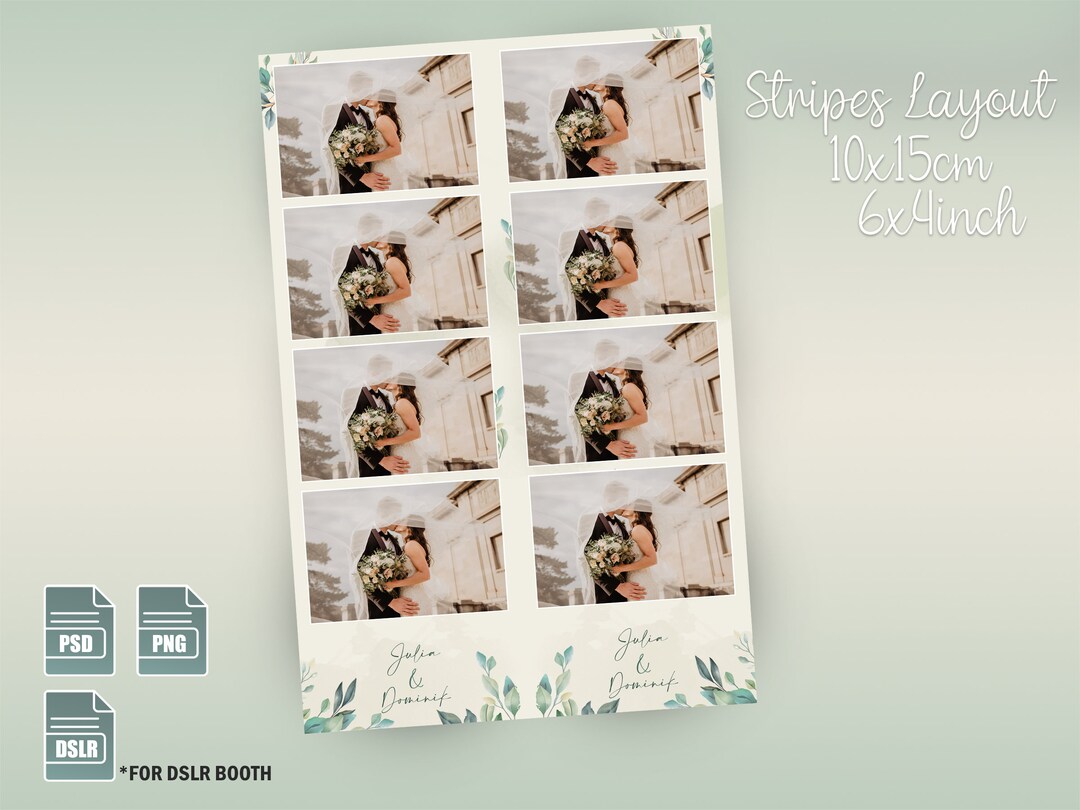 Hochzeit Fotobox Vorlage Wedding Photo Booth Template - Etsy.de