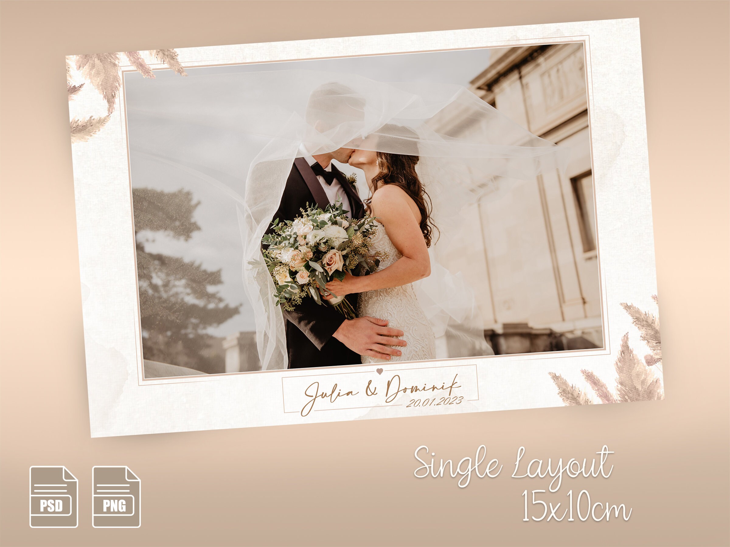 Wedding Photo Booth Template, Wedding Photo Booth Template, 3 Different Layouts 4x6/10x15 ...