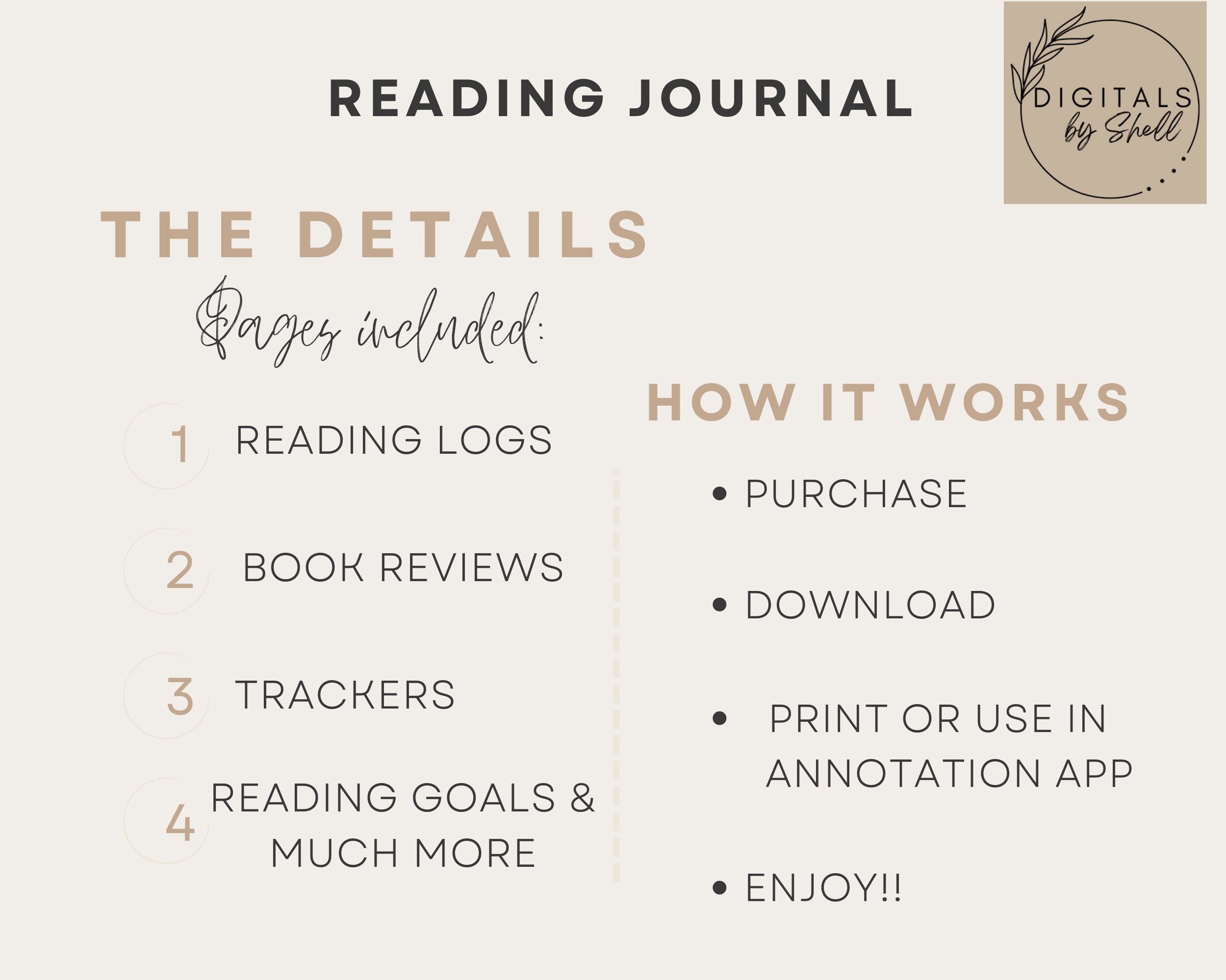 Reading Journal, Reading Tracker, Reading Log, Reading Planner, Reading ...