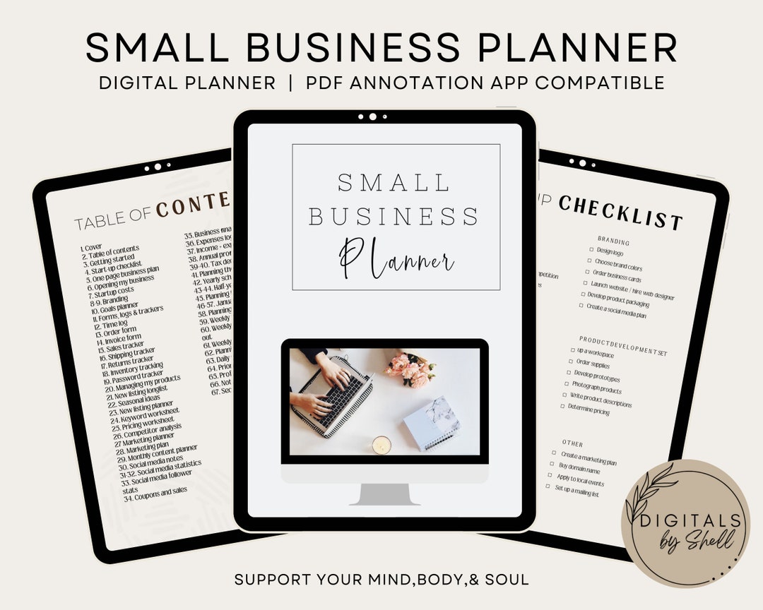 Small Business Planner, Printable Planner, Digital Planner, Small ...
