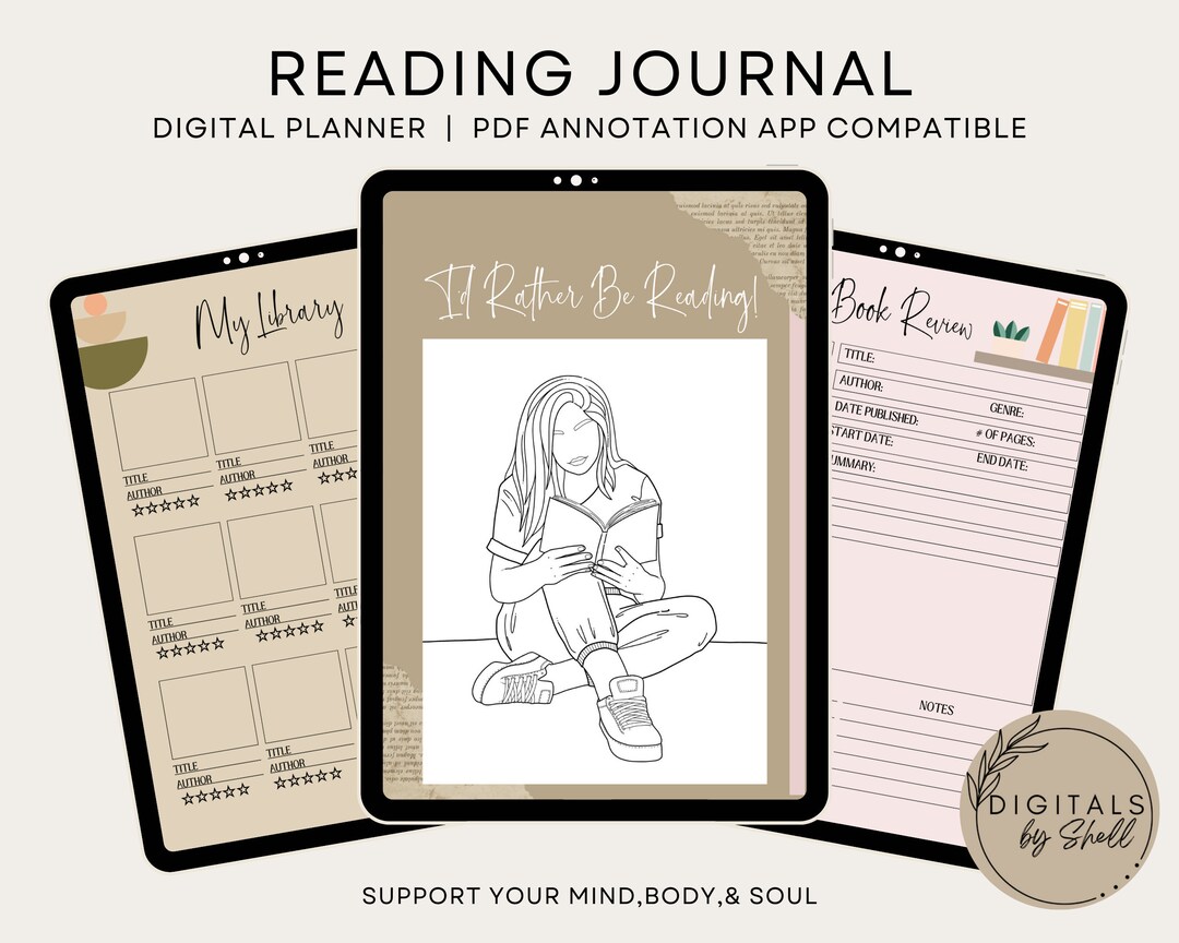 Reading Journal, Reading Tracker, Reading Log, Reading Planner, Reading ...