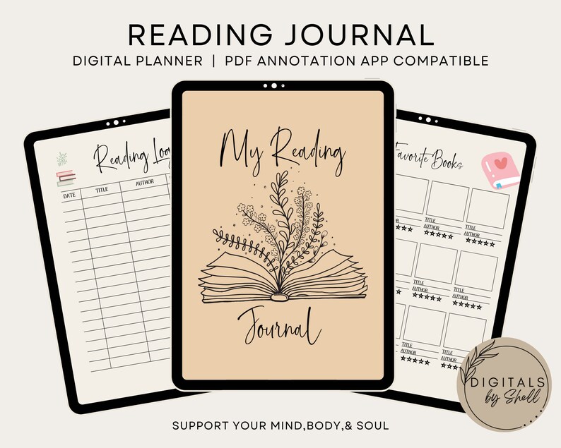 Reading Journal, Reading Tracker, Reading Log, Reading Planner, Reading ...