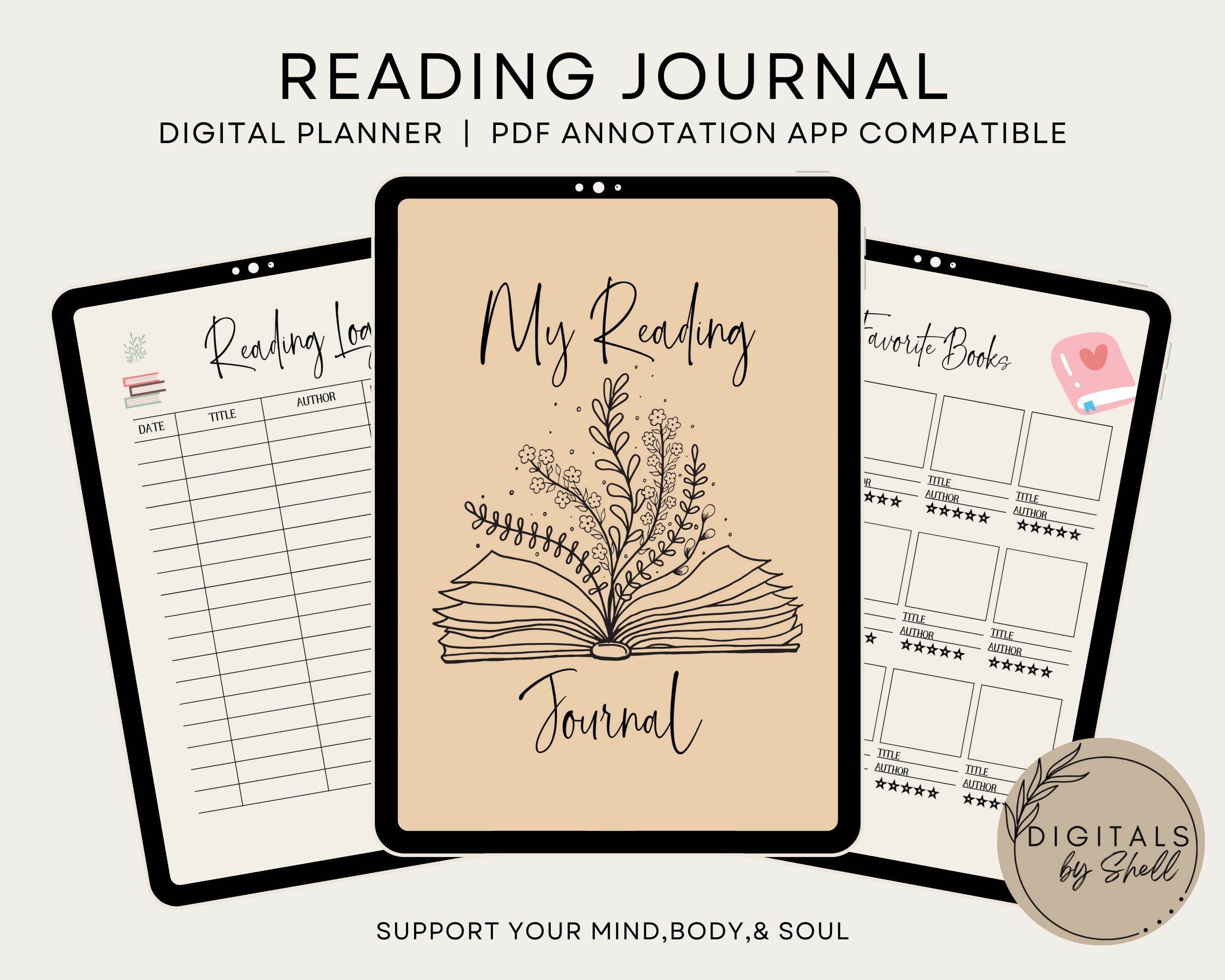 Reading Journal, Reading Tracker, Reading Log, Reading Planner, Reading ...