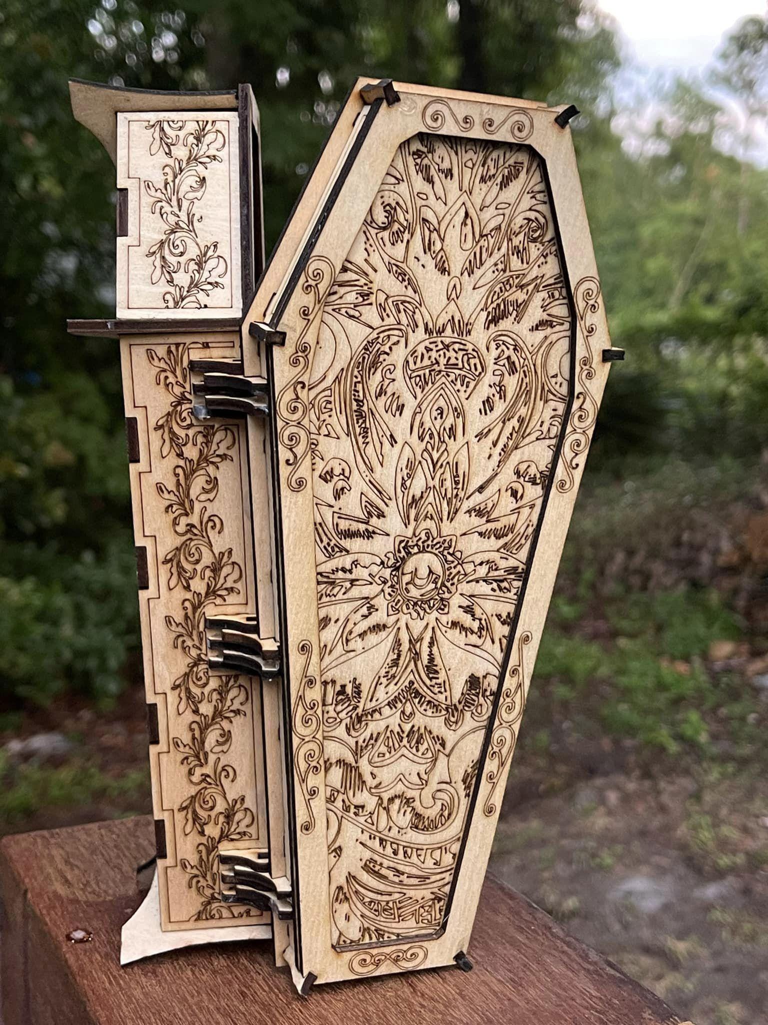 Digital Download Laser Cut Coffins/wooden Coffin/coffin Jewelry Box - Etsy