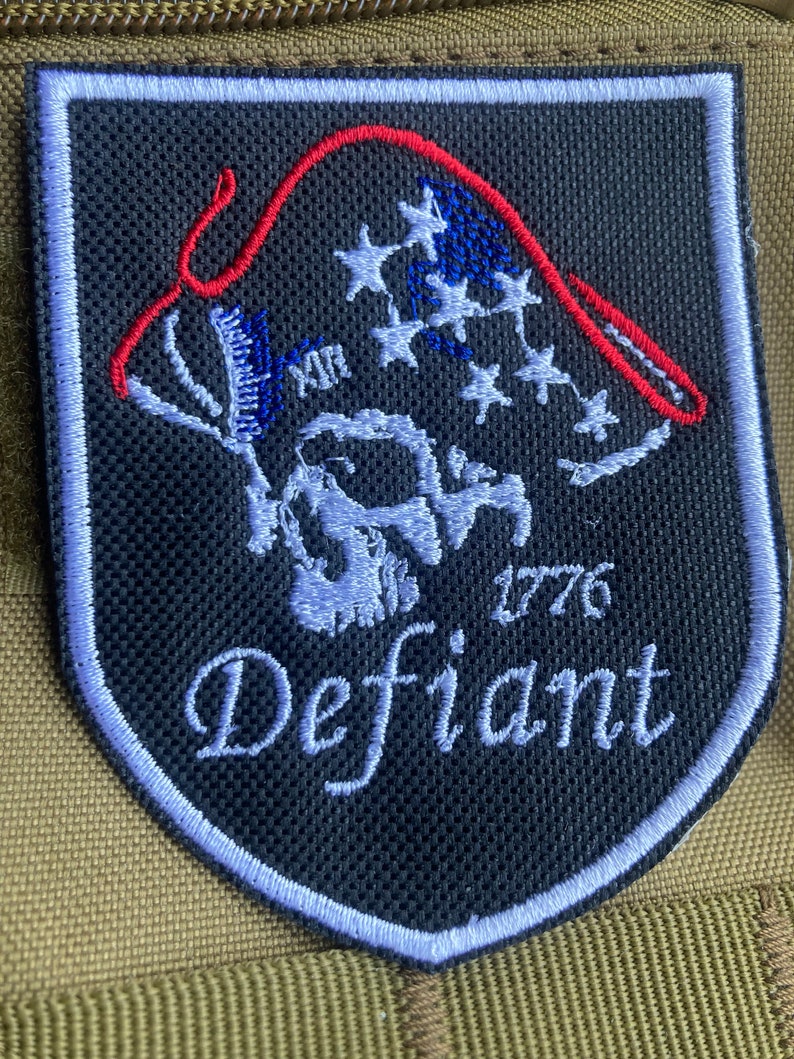 Defiant 1776 Skull Patch - Etsy