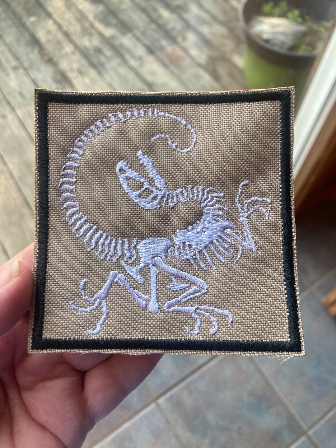 Velociraptor Skeleton Patch - Etsy