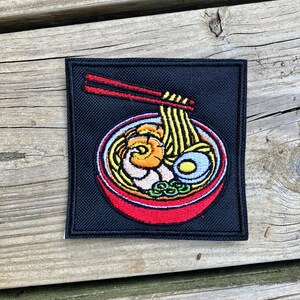 Ramen Patch With Square Border - Etsy