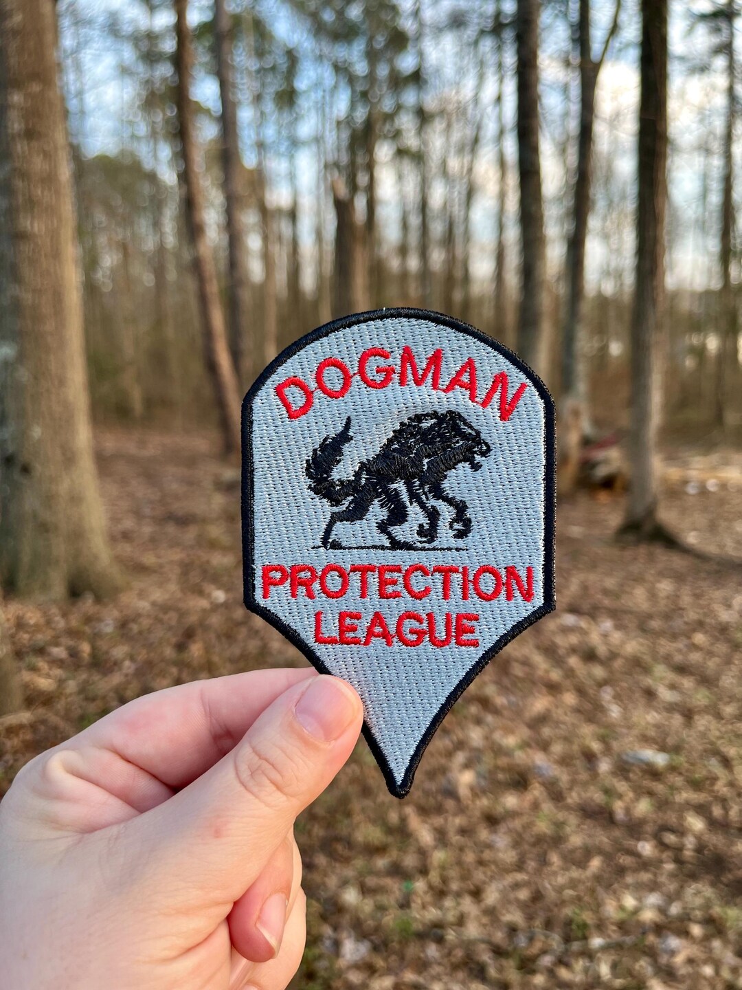 Dogman Patch (iron on or Velcro) - Etsy