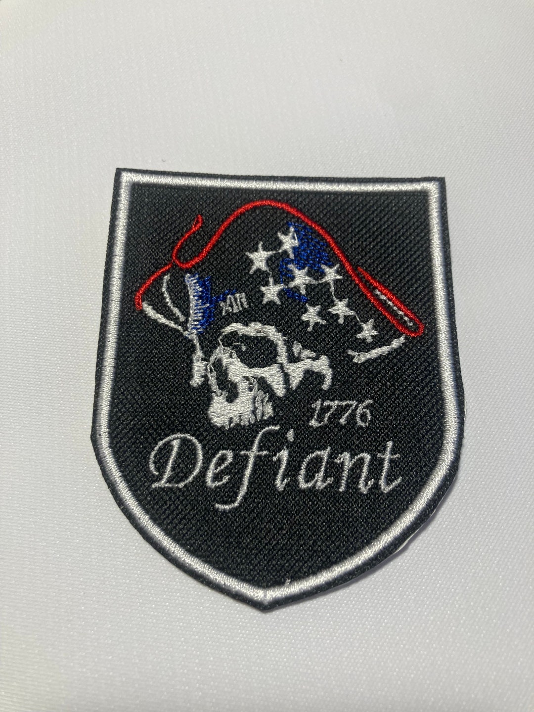 Defiant 1776 Skull Patch - Etsy