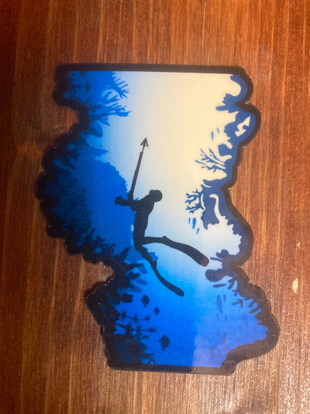 Small Spear Fishing Sticker - Etsy