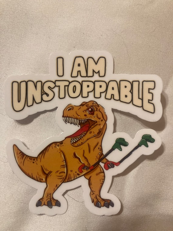 T Rex Unstoppable Sticker