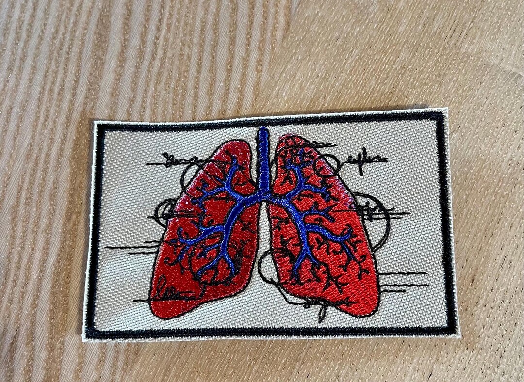 Anatomy Lungs Embroidered Patch (iron on or Hook) - Etsy