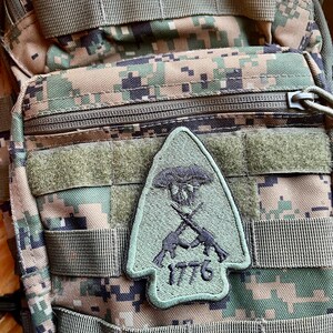 1776 Patch With Rifles for Hats, Bags, Jackets Patriotic Military - Etsy
