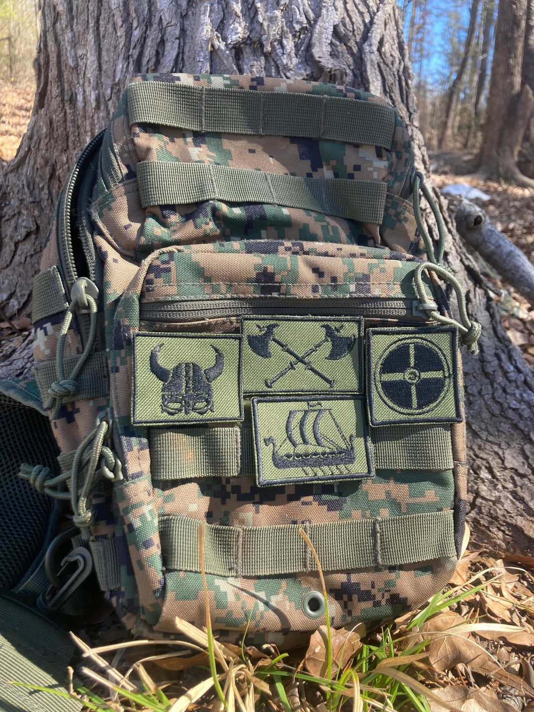 Set of 4 Embroidered Viking Patches - Etsy