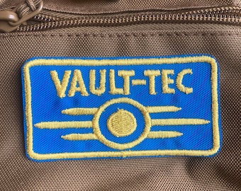 Vault-tec Fallout Insipried Patch Cosplay 3x2 Inches Hook and Loop ...