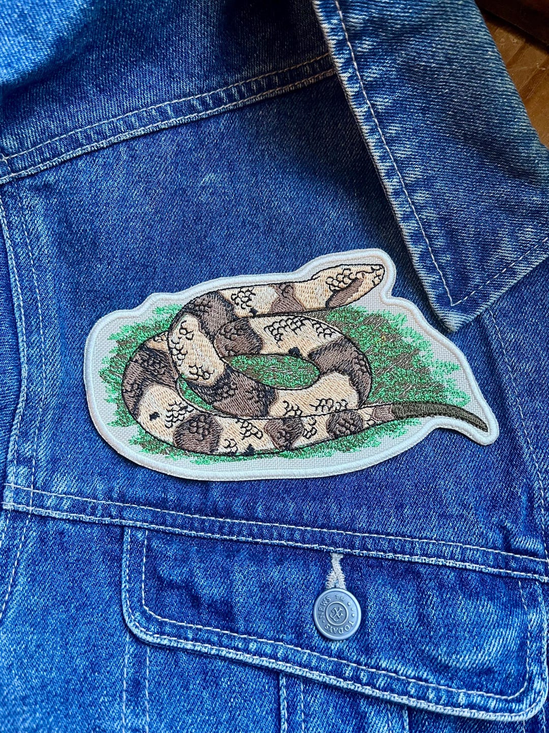 Copperhead Snake Patch for Hats, Bags, Jackets - Etsy