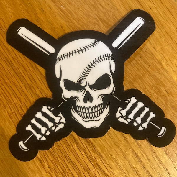 Baseball Skull - Etsy