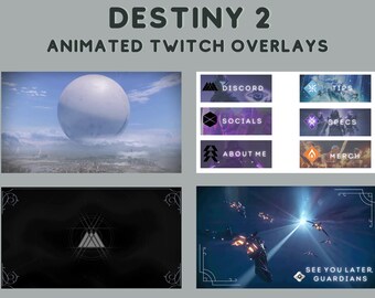Orbiter Animated Stream Overlay/destiny 2 Theme/animated - Etsy