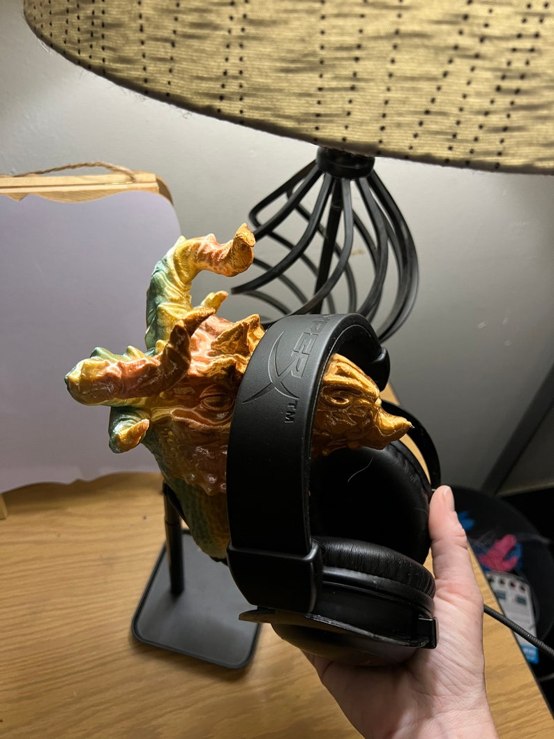 Dragon Head Mountable Headset Stand - Etsy