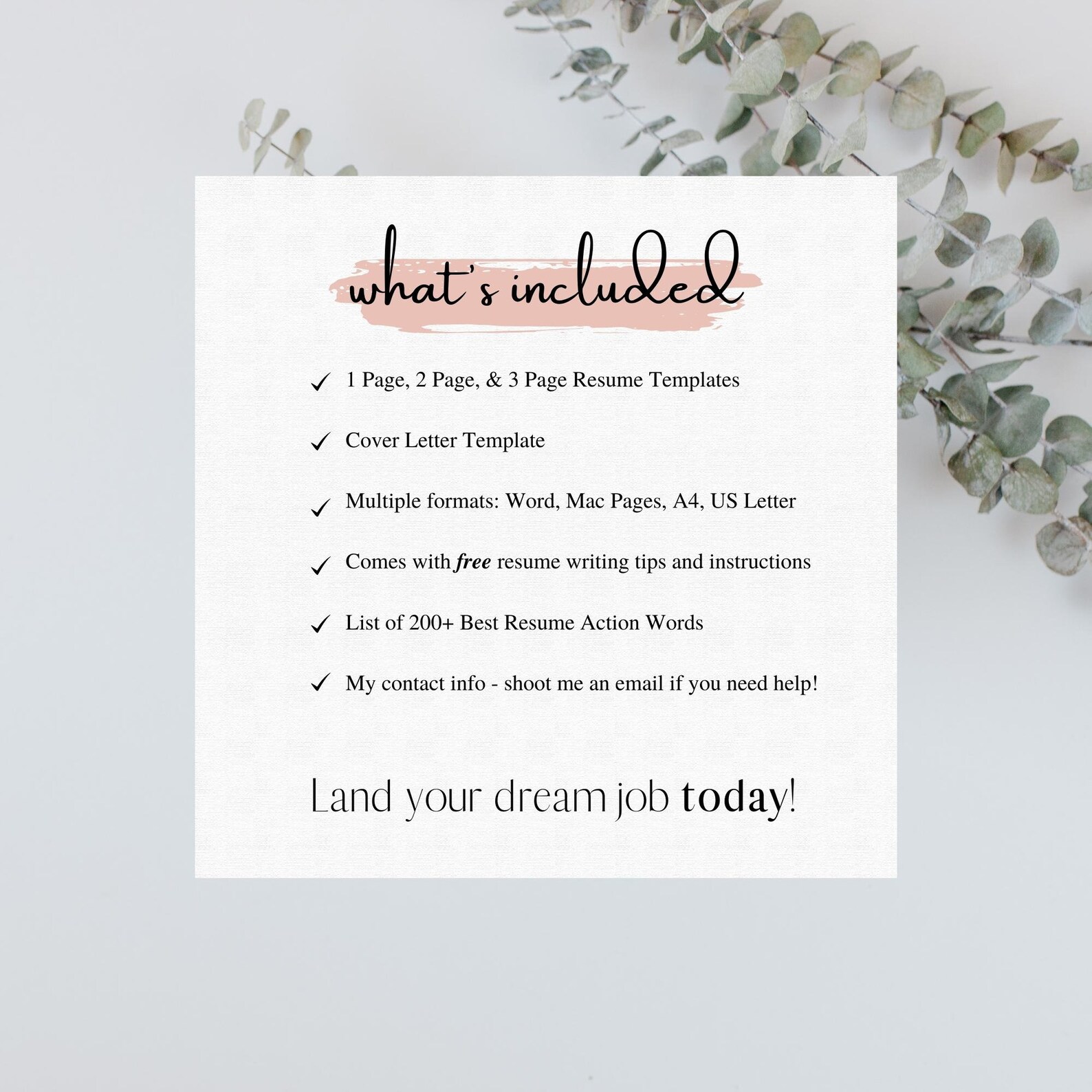 Resume Template AST Friendly, Resume Template for Students, Resume ...