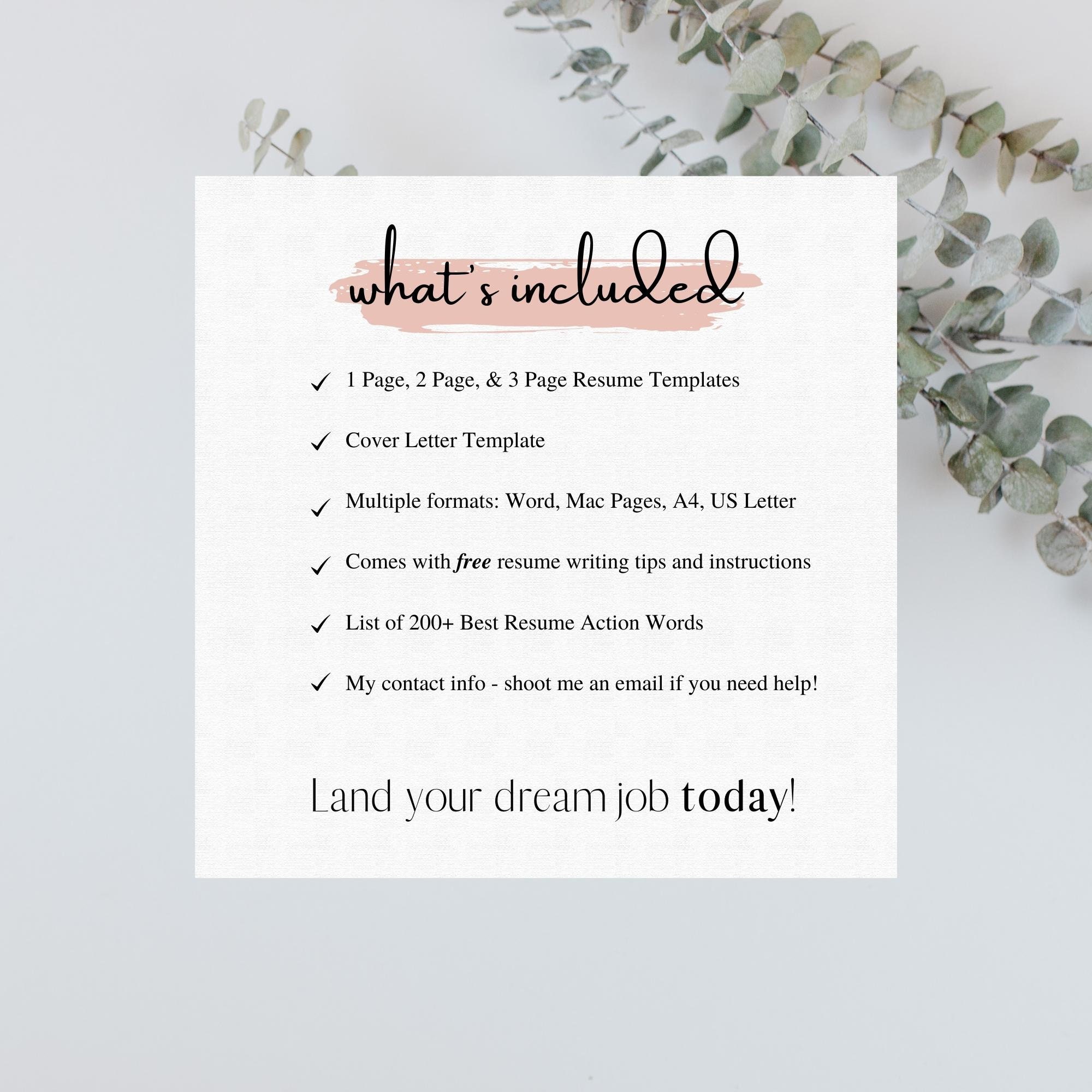 Resume Template AST Friendly, Resume Template for Students, Resume ...