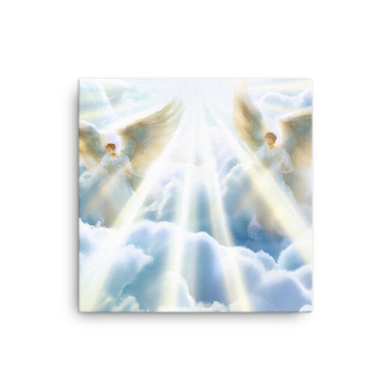 Heavenly Angels Descending From Above Canvas Print of - Etsy