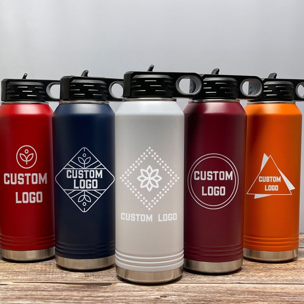 Water Bottle With Company Logo - Etsy