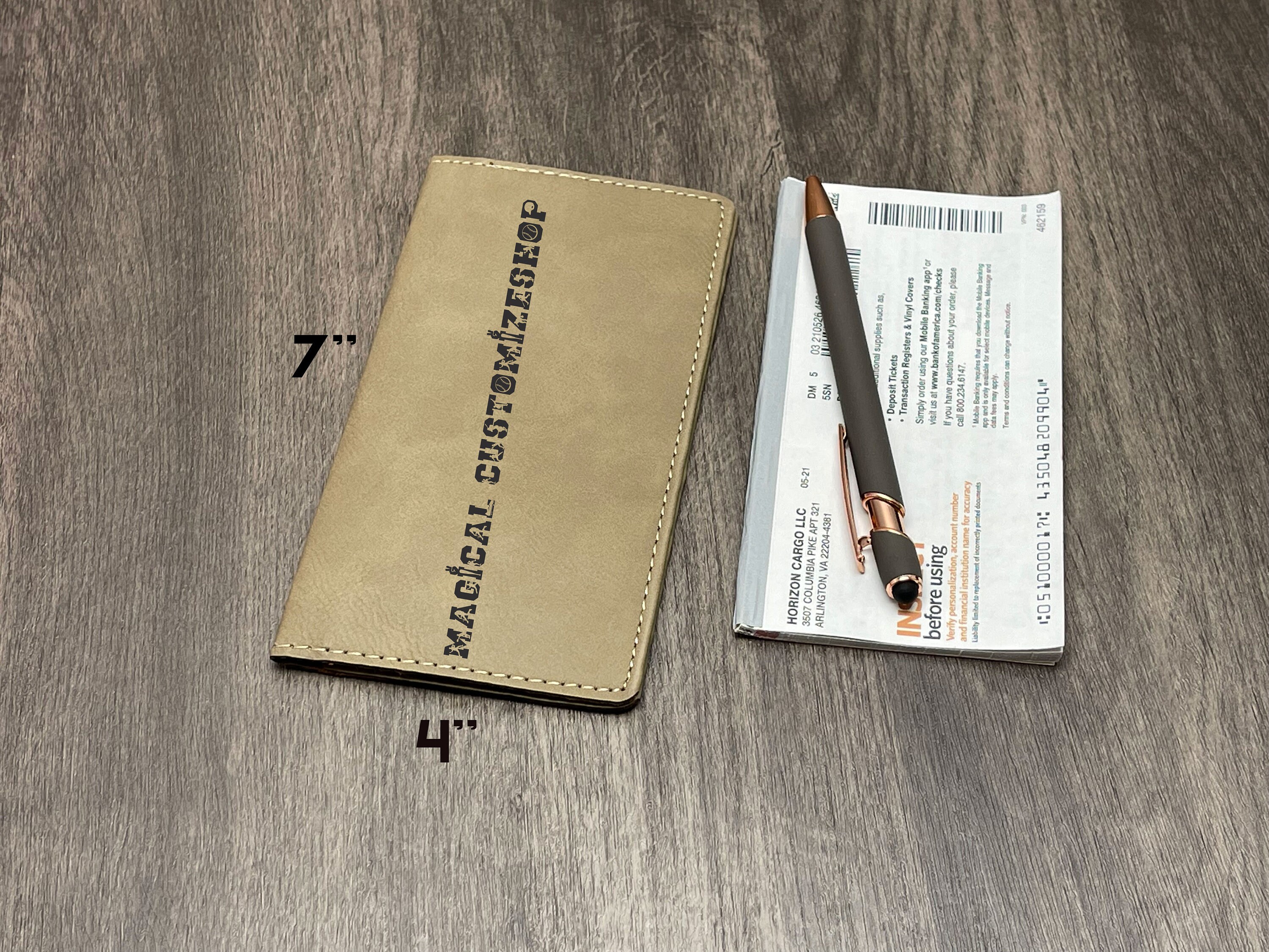 Custom Company Logo Checkbook Cover Pesonalized Business - Etsy