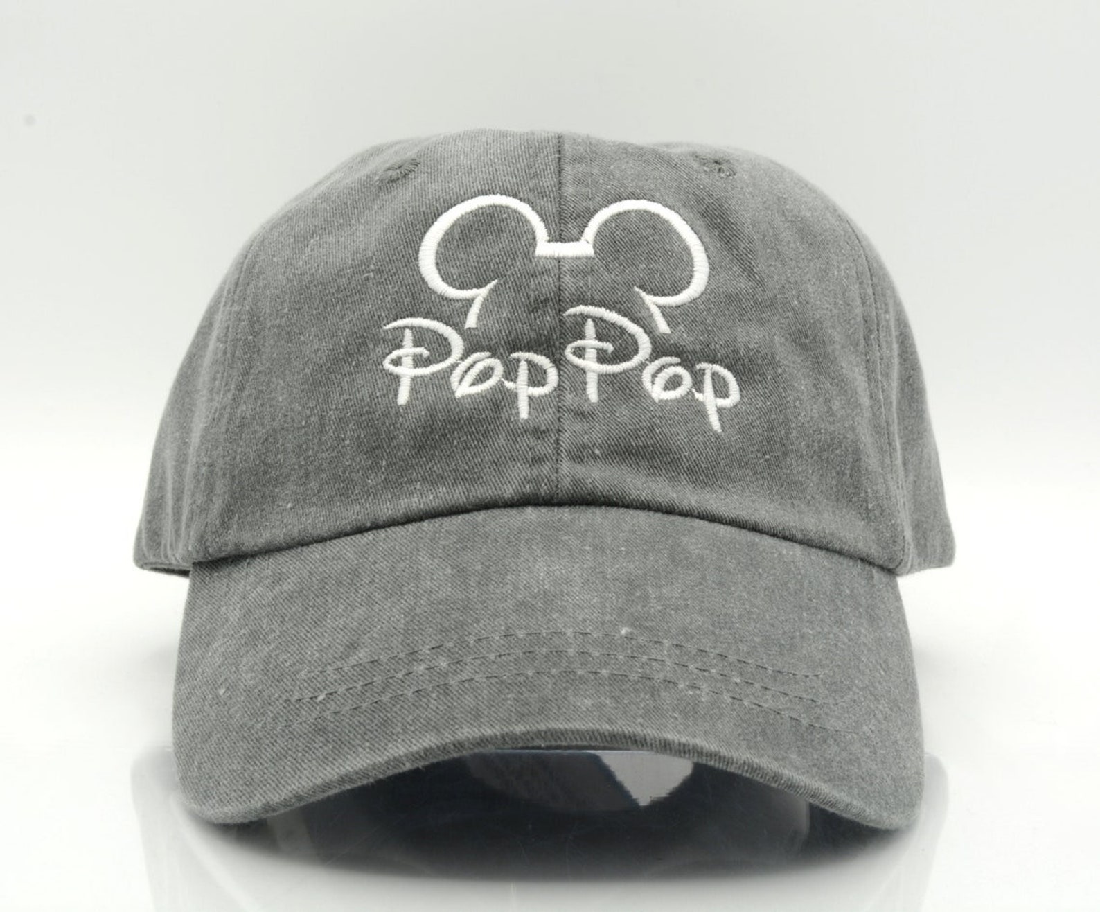 Pop Pop Hat Custom TEXT Mouse Head Hat Disney Baseball Caps Custom ...
