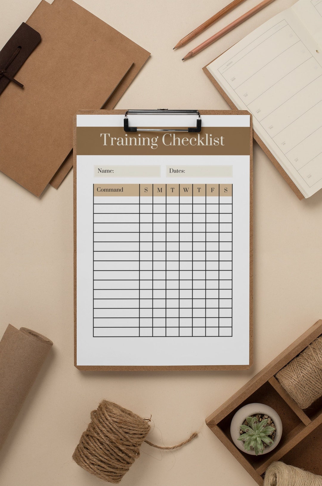 Puppy Training Checklist, Puppy Training Checklist Printable, Dog ...