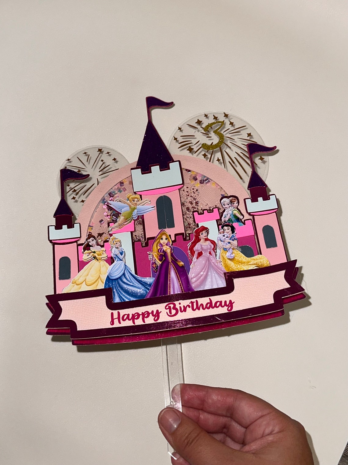 Princess Cake Topper, Princess Cake Topper Birthday, Cardstock Cake ...