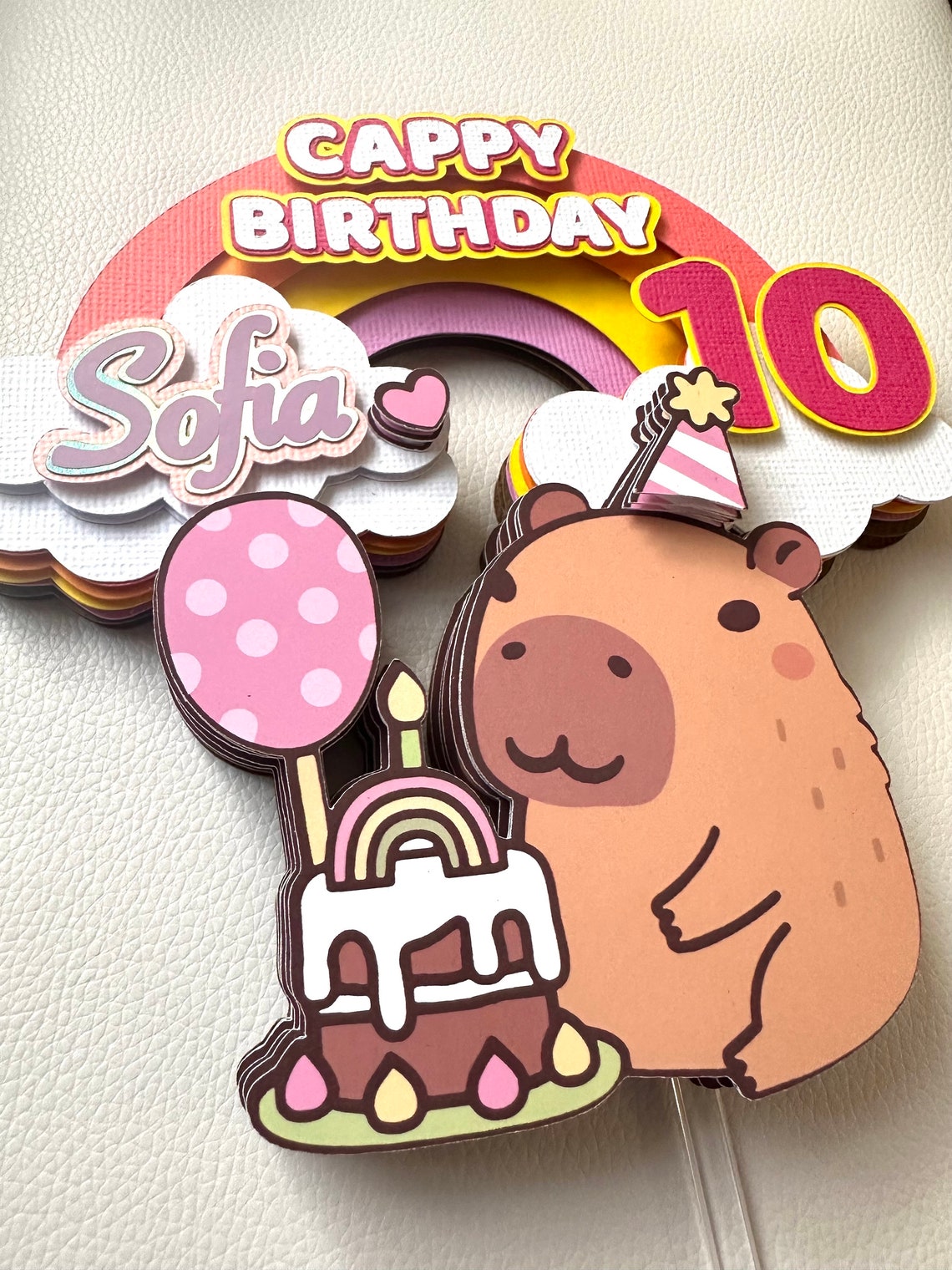 Cappy Birthday,capybara Party,capybara Cake Toppe,capybara Cupcake ...