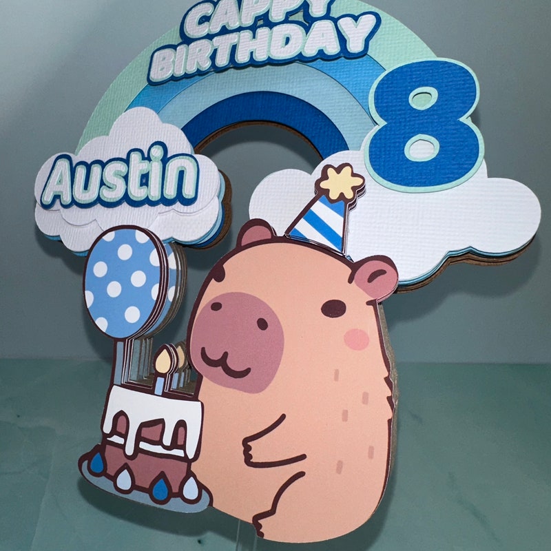 Capibara cake topper - Etsy España