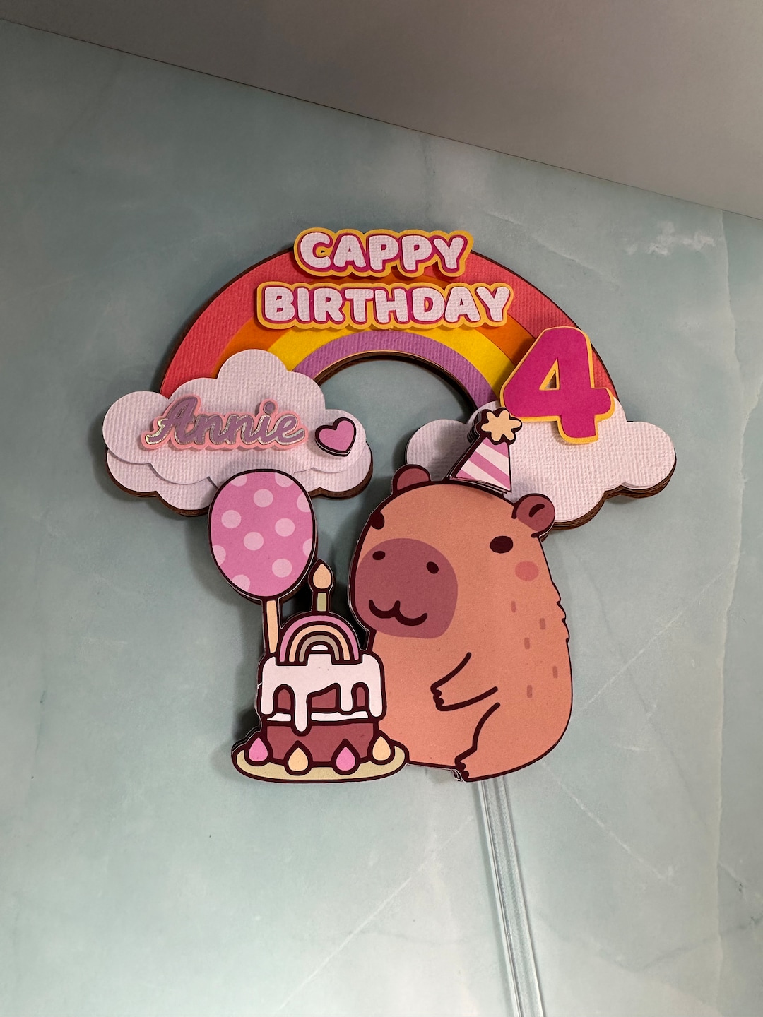 Capybara Cake Topper,capybara Birthday,capybara Party,capybara Cupcake ...