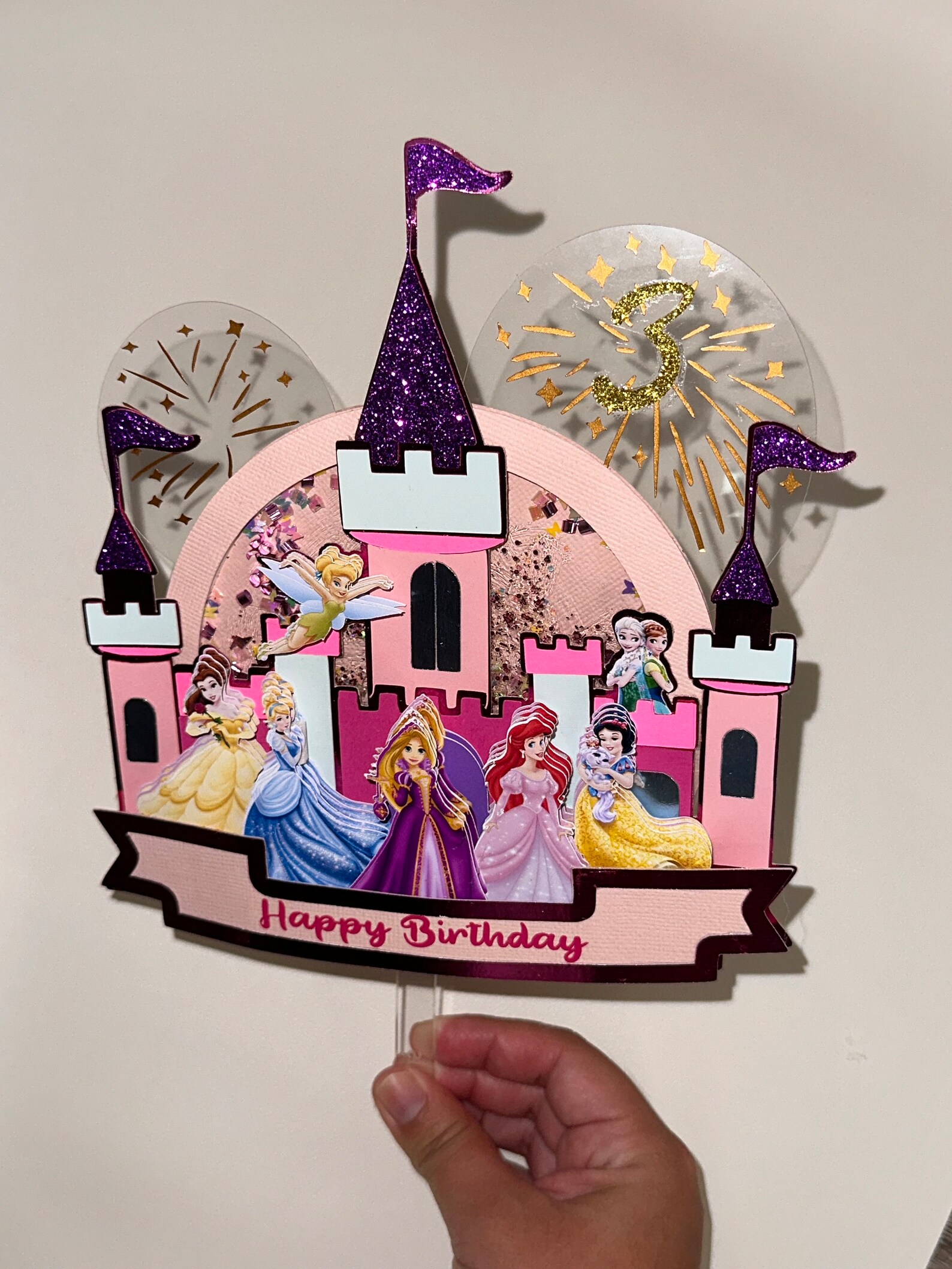 Princess Cake Topper, Princess Cake Topper Birthday, Cardstock Cake ...