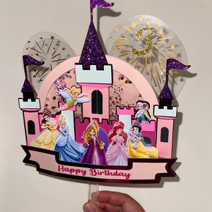 Princess Cake Topper, Princess Cake Topper Birthday, Cardstock Cake ...