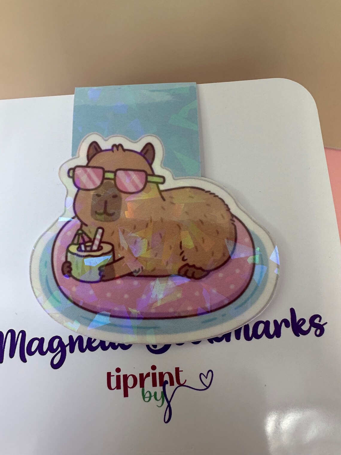 Capybara Magnetic Bookmarks,capybara Holographic Bookmarks,book ...