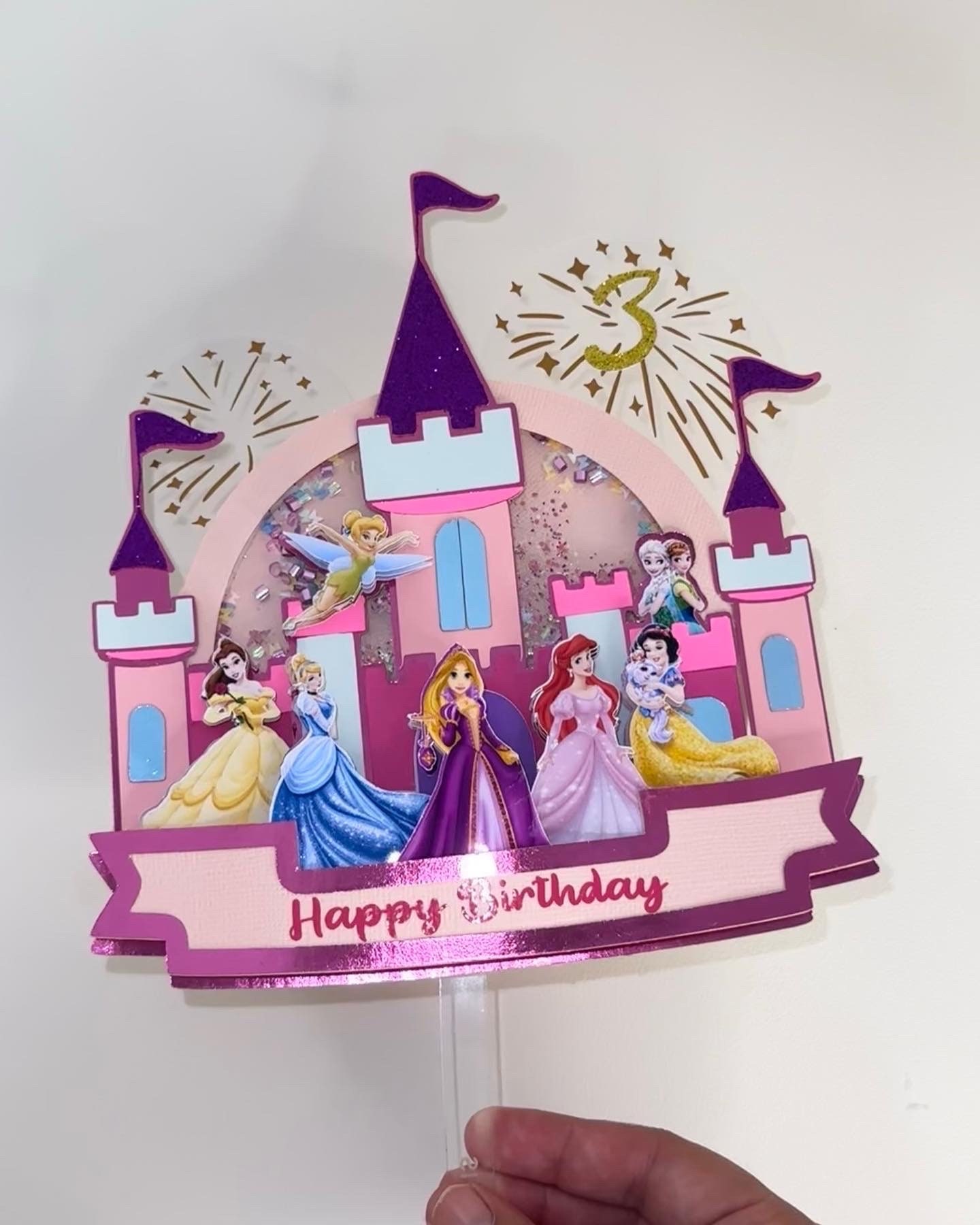Princess Cake Topper, Princess Cake Topper Birthday, Cardstock Cake ...