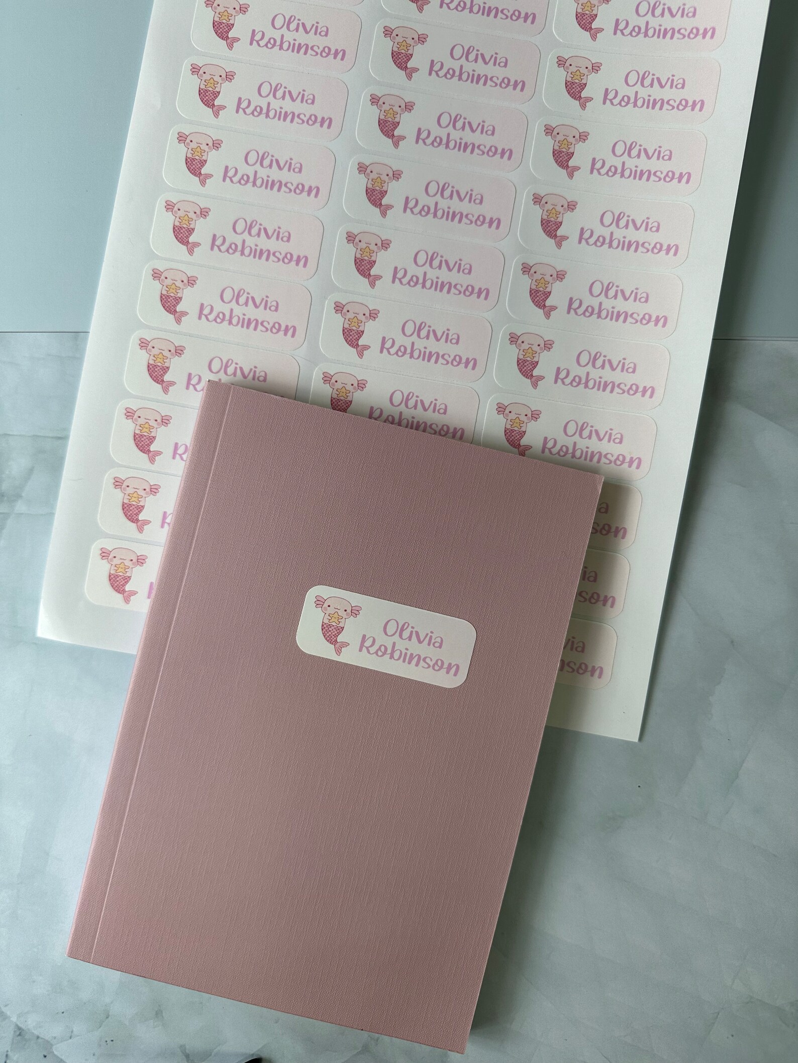 Adorable Axololt Label, Party Decor Label, Axolotl Mermaid Valentine ...