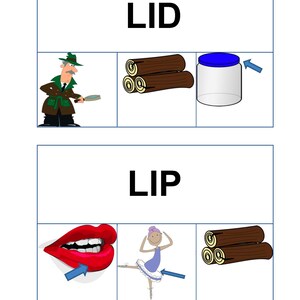 Short I CVC Words - Etsy